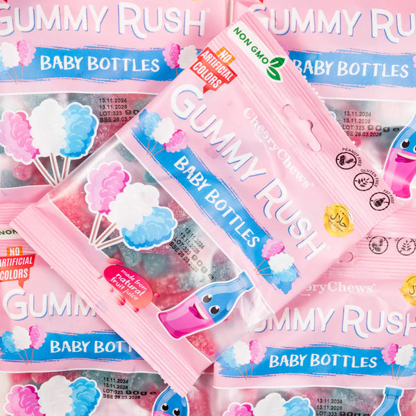 Gummy Rush 7 pouches x 20g- Baby Bottles - Lisa's Cosmetics pop-up shop