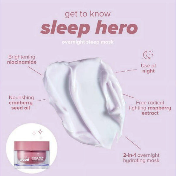 Lottie Skin Proud Sleep Hero Overnight Sleeping Mask with Balancing Ni ...